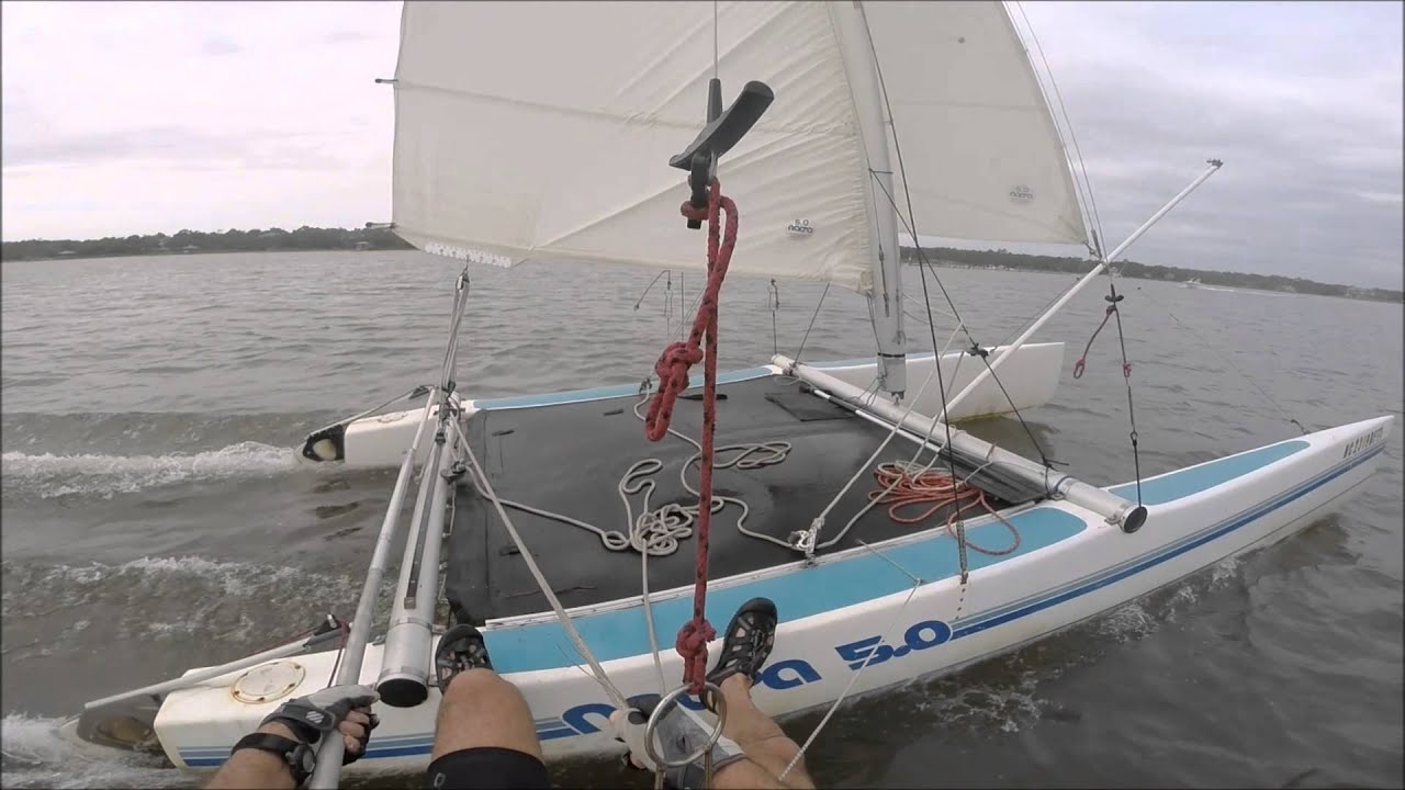 NACRA 5.0 Helmet GoPro View - YouTube