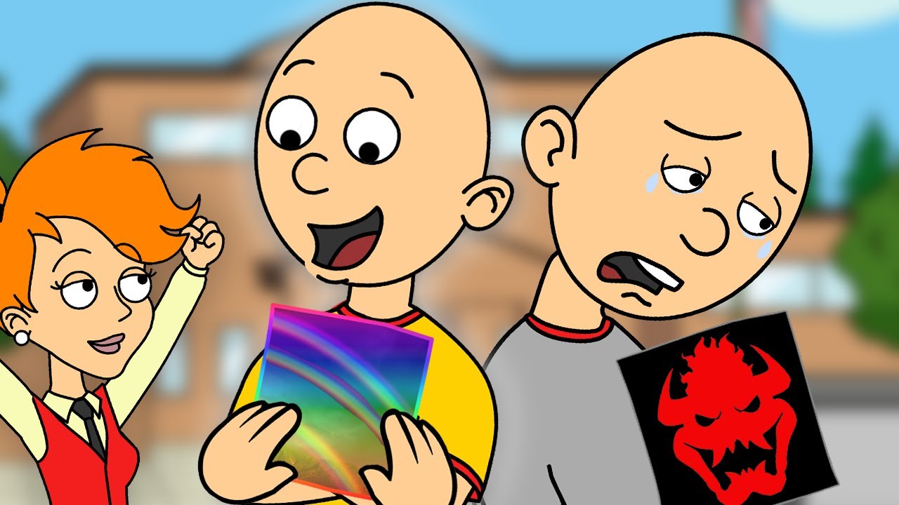 LONGEST Behavior Chart Day/Caillou Gets The DOUBLE RAINBOW Card - YouTube