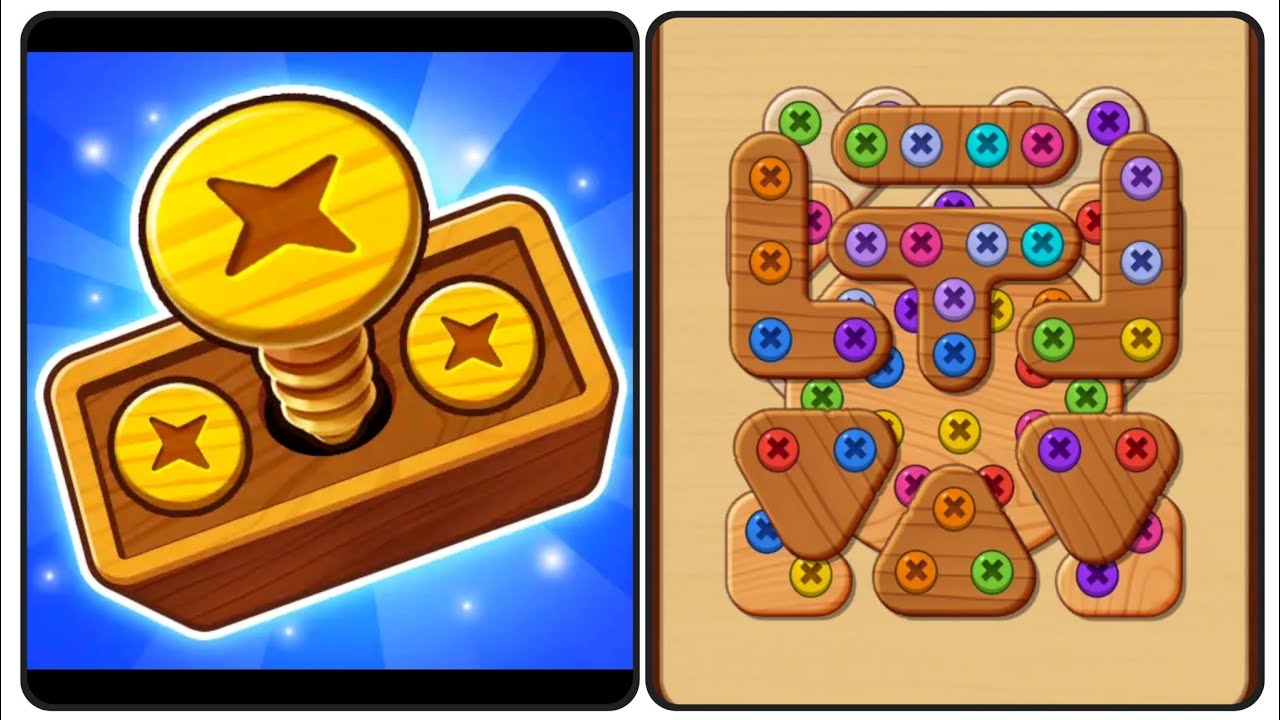 Color Wood Screw Puzzle Answers || Color Wood Screw Hard Level 68 Game ...