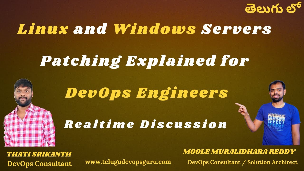 Server Patching Explained for DevOps Engineers in Telugu | Linux ...