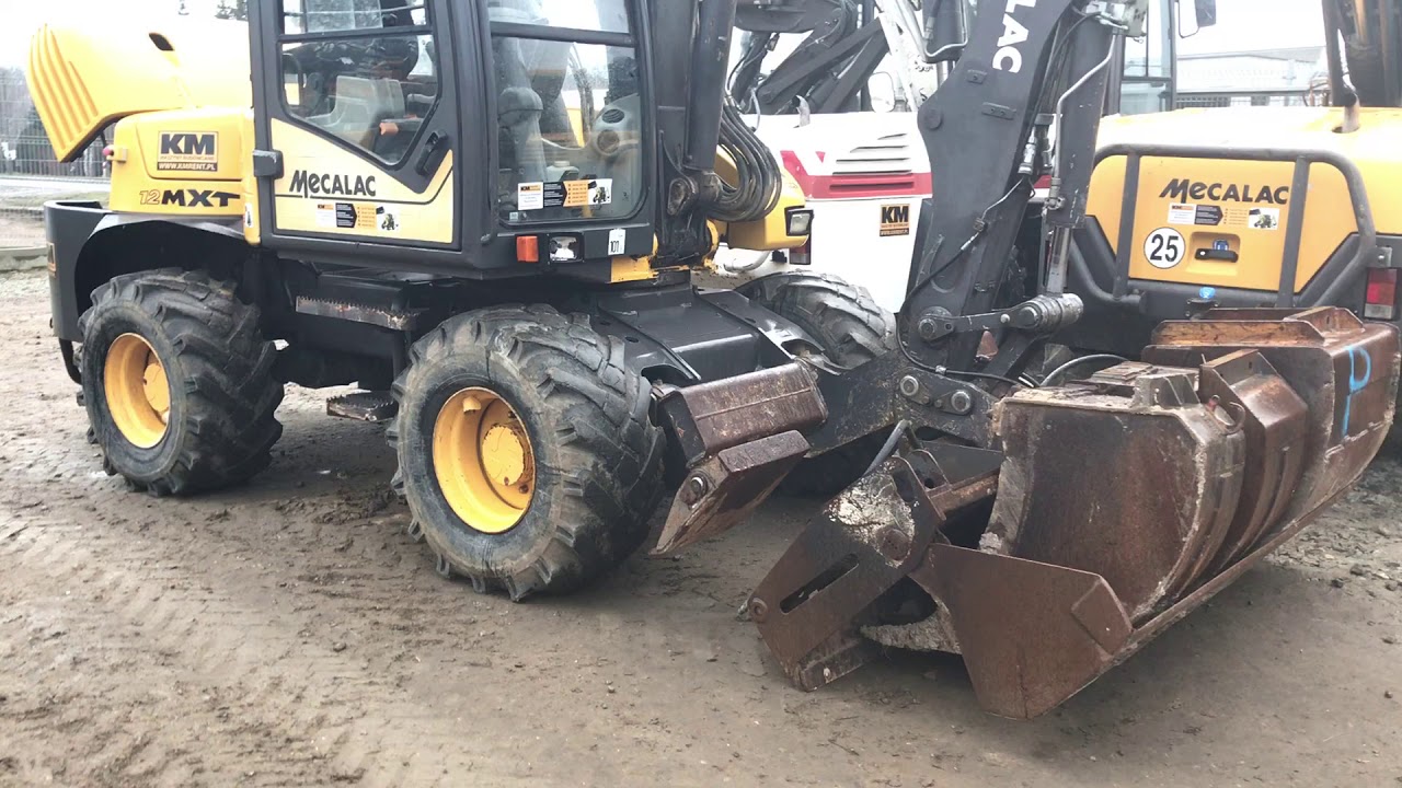 MECALAC 12MXT KOPARKO-ŁADOWARKA 2007R KM MASZYNY BUDOWLANE WWW.KMRENT ...