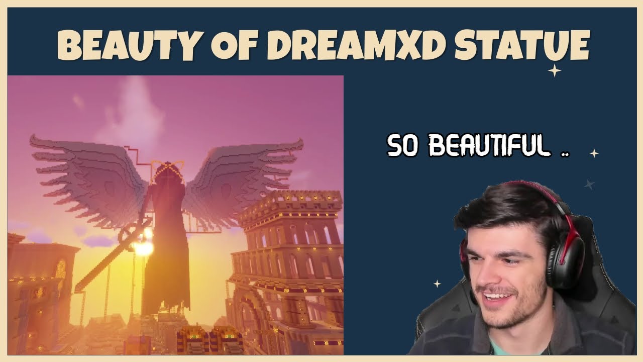 Foolish show the beauty of DreamXD statue for 2 minute (DSMP) - YouTube