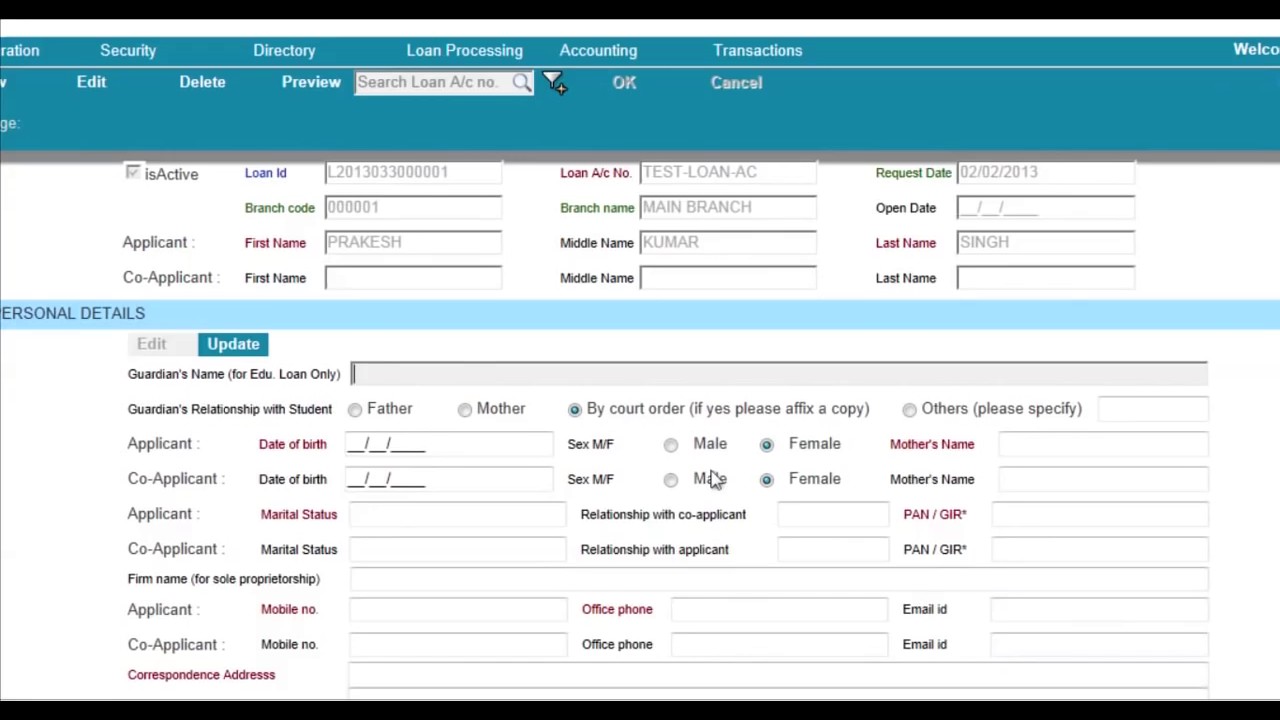 Banking software of Core Banking and MicroFinance Loan Processing ...