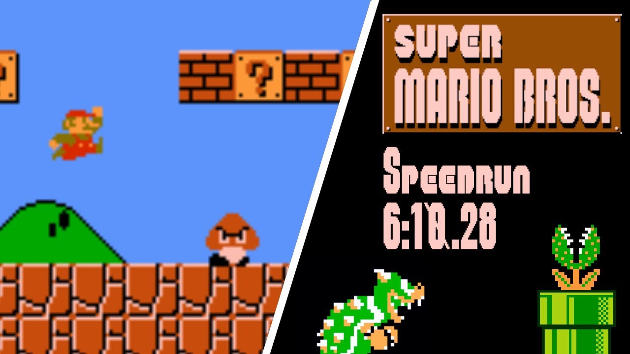Super Mario Bros. Speedrun (6:10.28) - YouTube