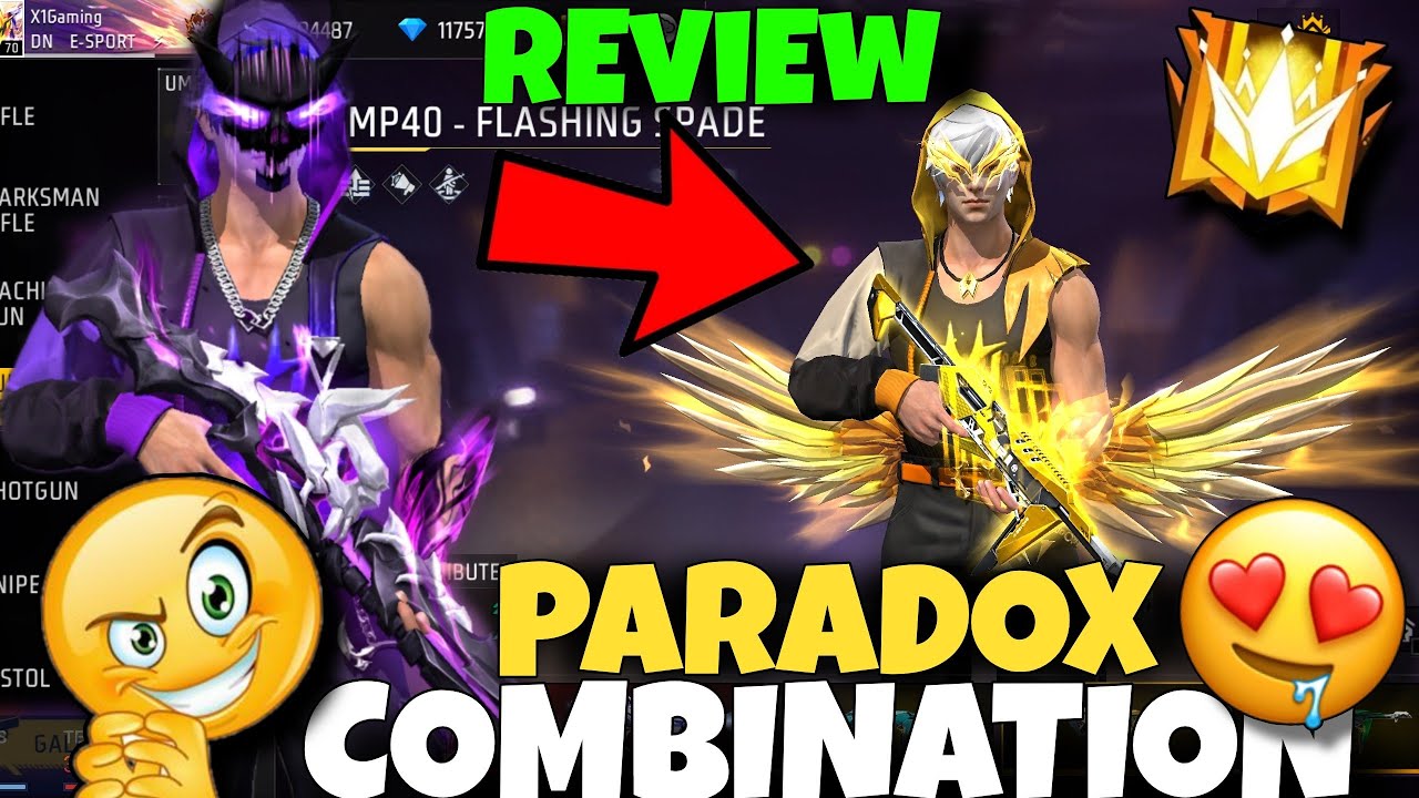 FF New Bundle Combination ️Dark Paradox Bundles Combination New Evo ...