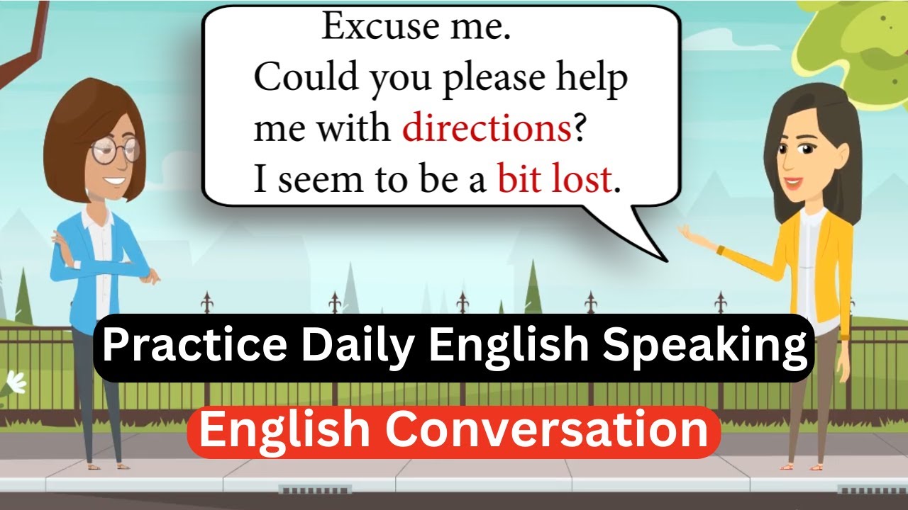 Practice English Conversation | Asking Directions in English | English ...