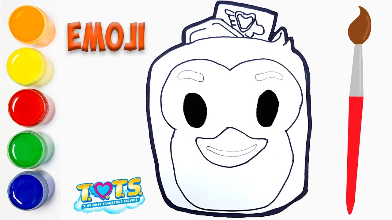 How To Draw TOTS Penn the Penguin EMOJI T.O.T.S. 🐧 Como Dibujar TOTS ...