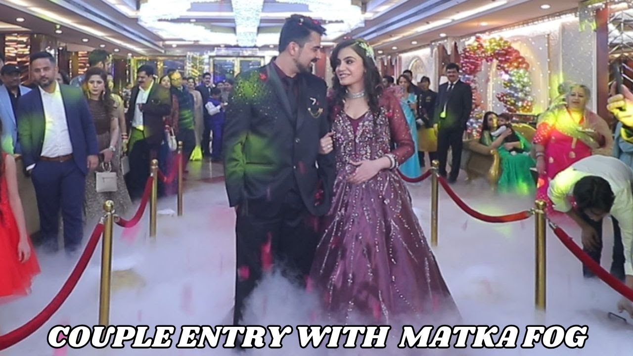 💑 Grand Couple Entry with Matka Fog - YouTube