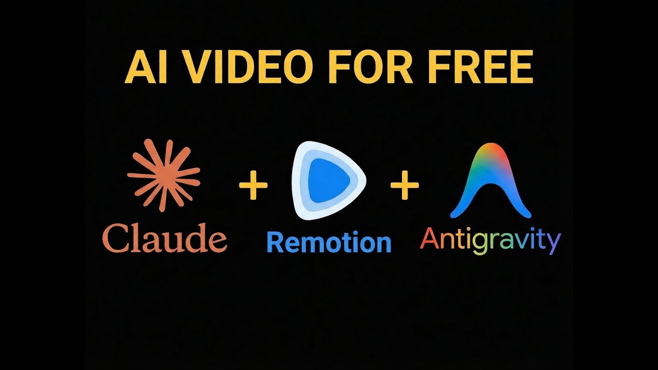 AI Video & Video Editing For Free (Claude Code + Remotion + Antigravity ...