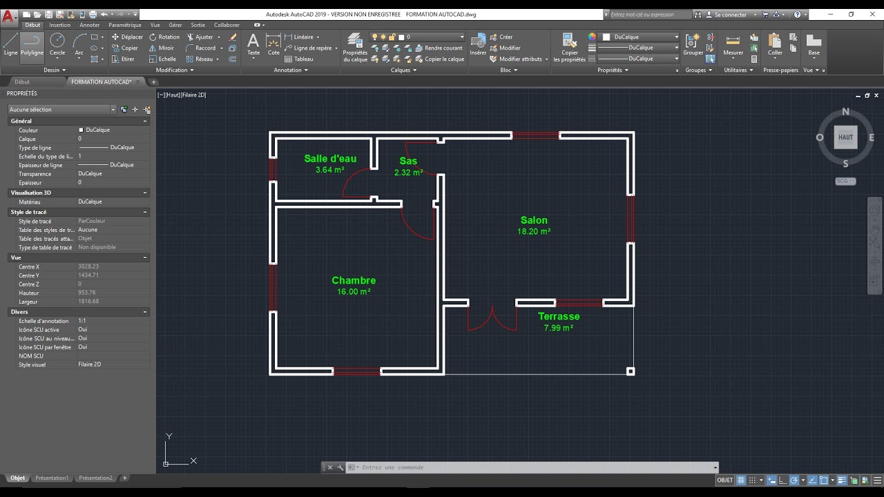Formation AutoCAD pour Débutant #4 - Cotations - YouTube