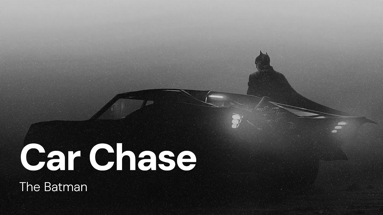 The Batman | Car Chase Scene | Black & White | HD - YouTube