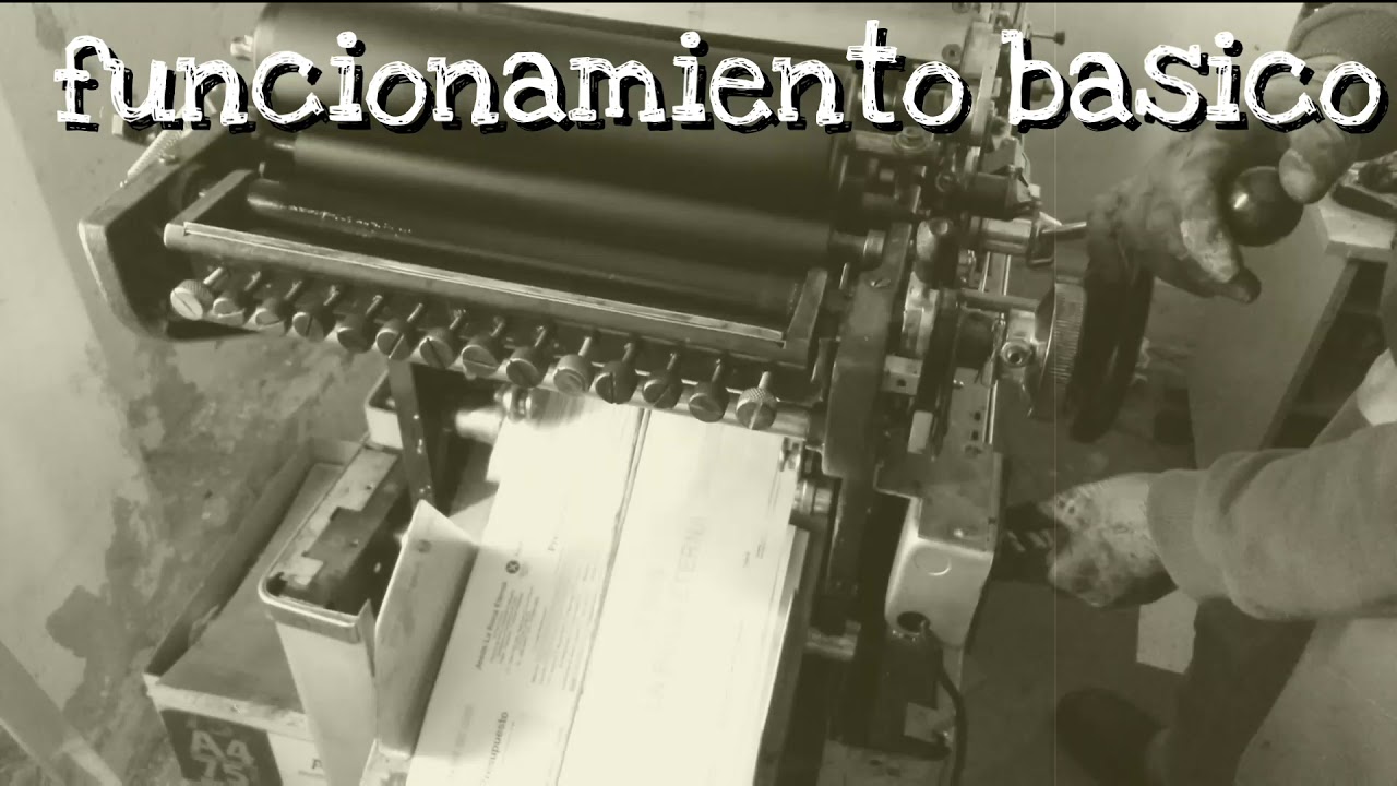 Offset Multilith funcionamiento - antiguos - Master Poliester - apa ...