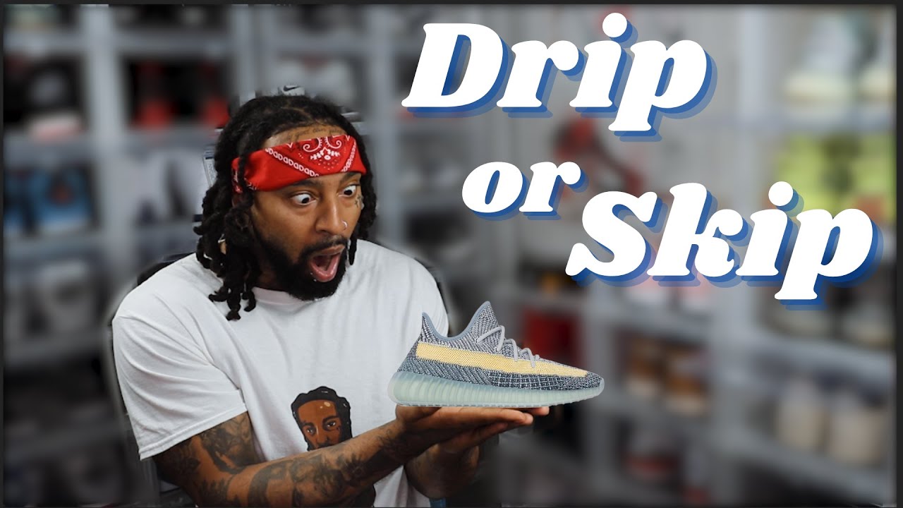 ADIDAS YEEZY BOOST 350 V2 ASH BLUE | DRIP OR SKIP - YouTube