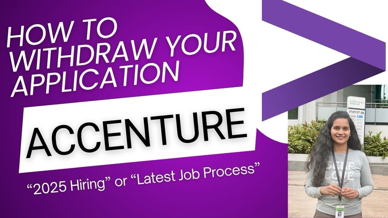How to WithdrawJob Application from AccenturePortal #accenture # ...