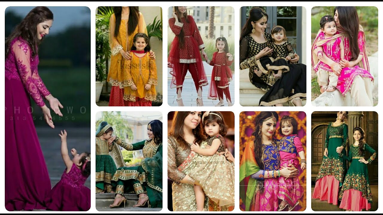 Latest mother & daughter same dresses design 2020 || Stylish party ...