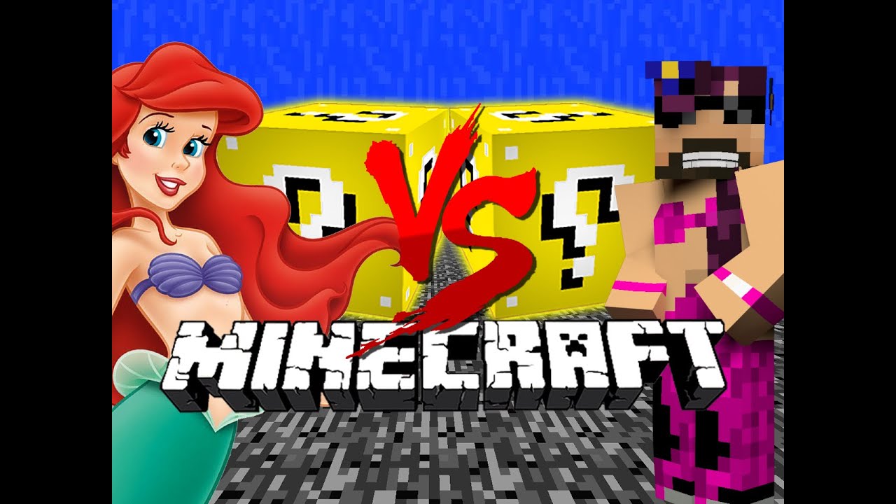 Minecraft: WATER LUCKY BLOCK CHALLENGE | Mermaid Fight - YouTube