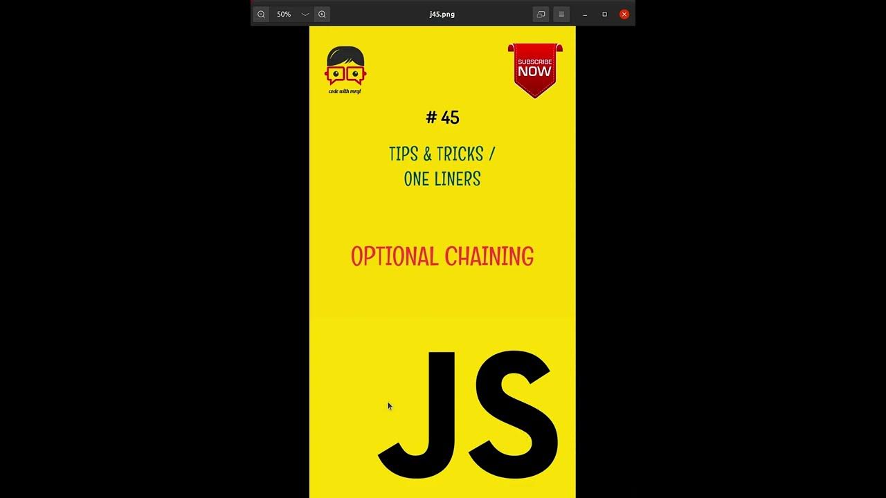 JS TIPS & TRICKS / ONE LINERS #45 - Optional Chaining - YouTube