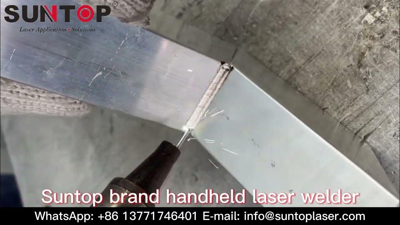 Suntop handheld laser welding machine with dual wire feeder system - YouTube