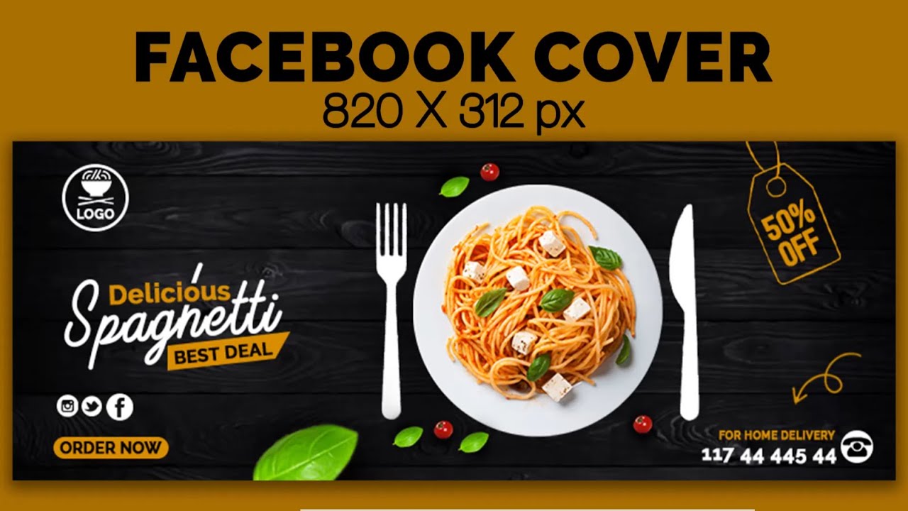 How to Create a Spaghetti Banner Design in Photoshop | Tutorial - YouTube