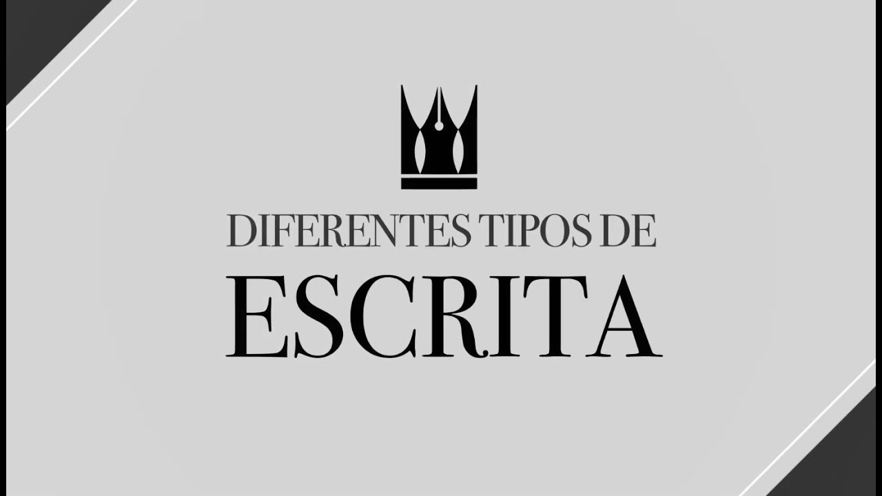 Confira, os Diferentes tipos de Escrita. - YouTube