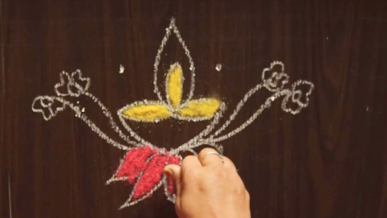 rangoli border designs simple with dots. rangoli borders with dots ...