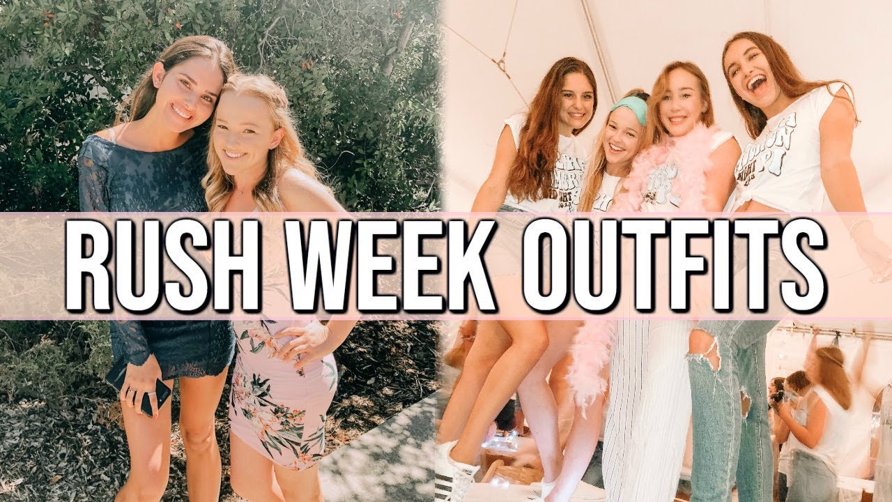 RUSH OUTFITS OF THE WEEK: Sorority Recruitment + My Sorority Reveal ...