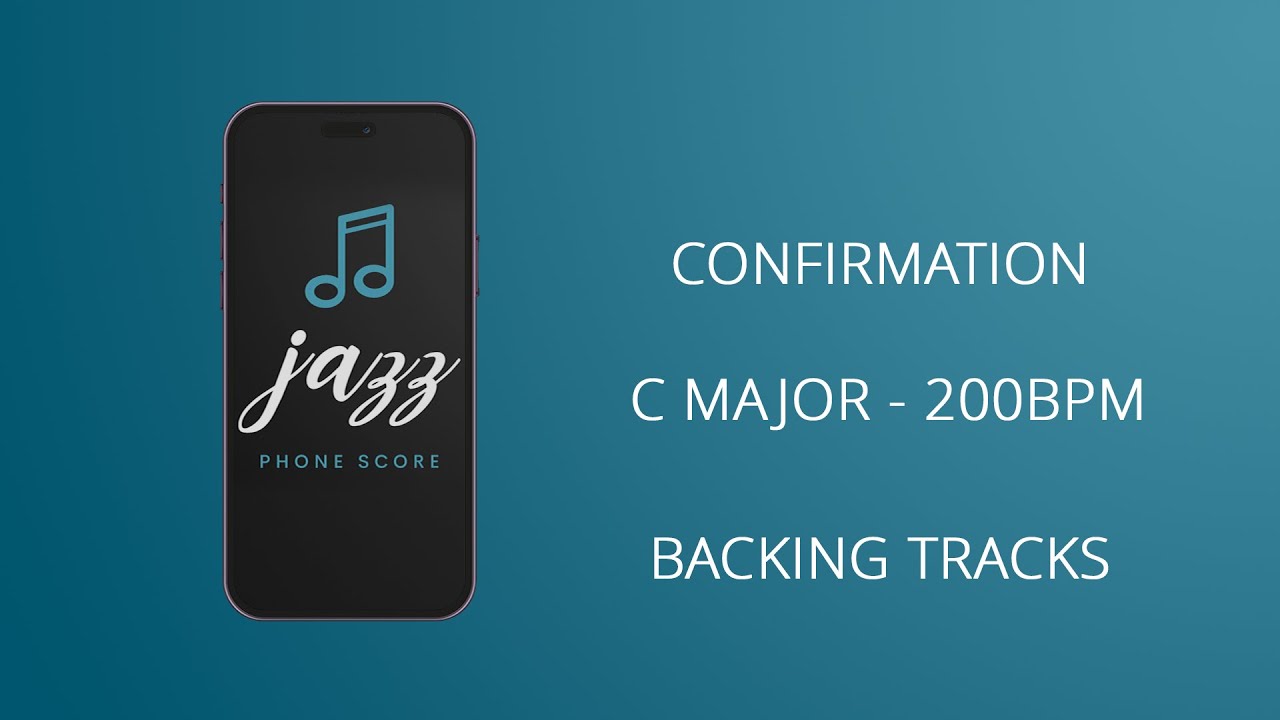 Confirmation: C Major (200bpm) - Phone Jazz Backing Track for Guitar and Saxophone - YouTube