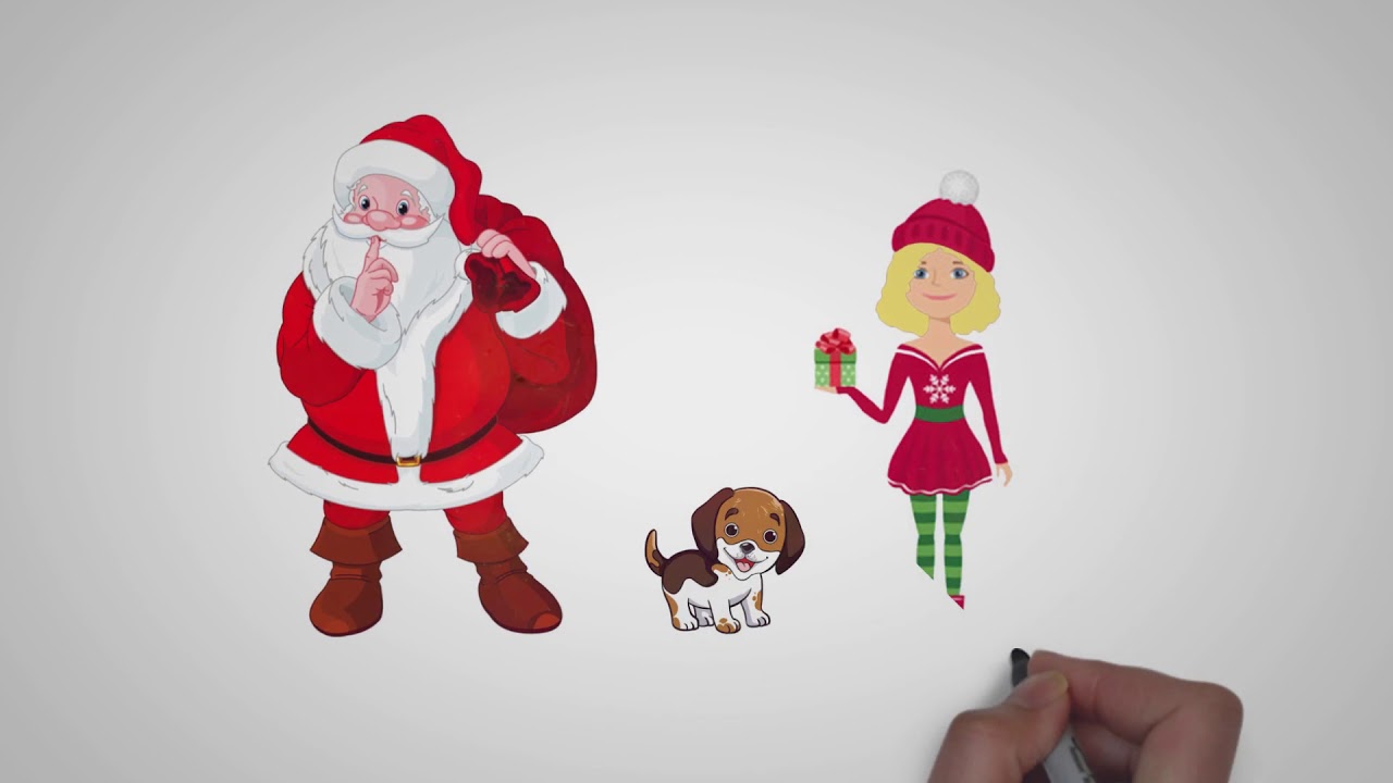 Oh Santa - Louise Parker (Lyric Video) - YouTube
