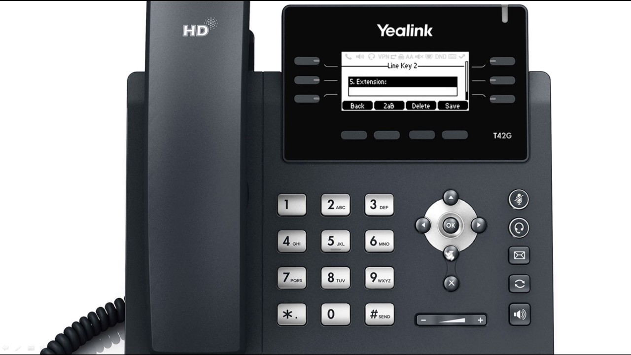 T41P/T42G IP Phone - Busy Lamp Field - YouTube