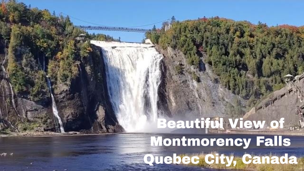 Beautiful View of Montmorency Falls I Quebec City, Canada - YouTube