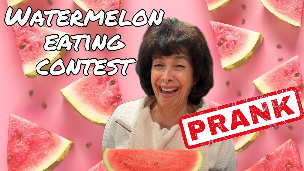 Our mom thought she was in a watermelon eating contest 😂 #prank #fail # ...