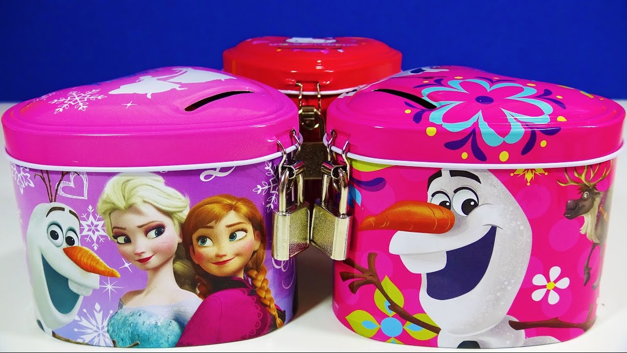 Disney Frozen Hello Kitty Jewelry Box Surprise Toys Num Noms Lights ...