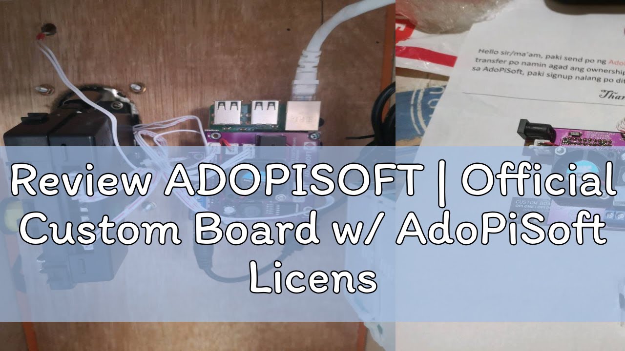 Review ADOPISOFT | Official Custom Board w/ AdoPiSoft License - YouTube