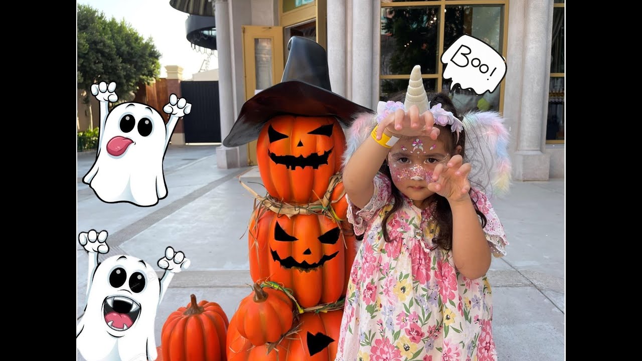 Unicorn Halloween Spooky Motiongate Dubai - YouTube