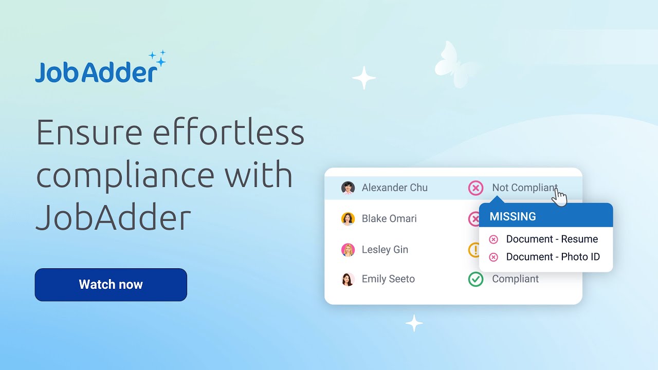 Effortless compliance with JobAdder - YouTube