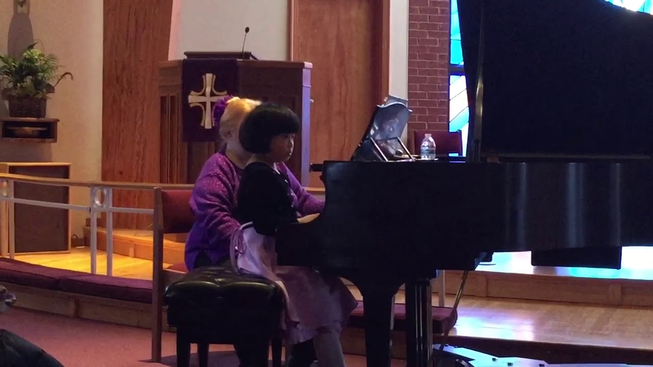 Rebecca playing piano for 2020 recital - YouTube