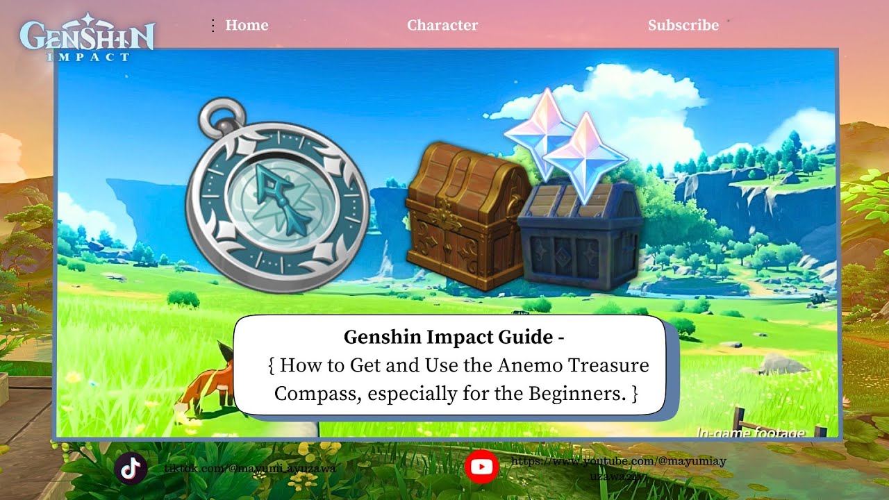Genshin Impact Guide - { How to Get and Use the Anemo Treasure Compass ...