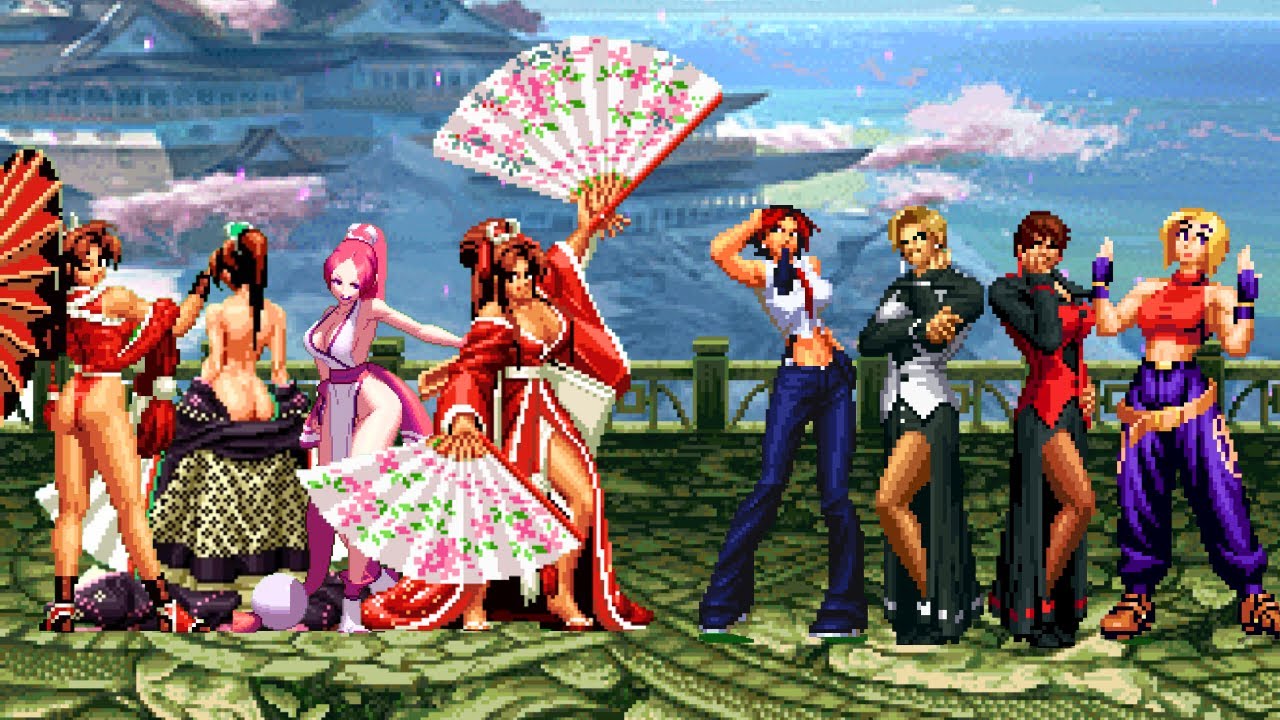KOF vs SF Mai Shiranui Team vs Bluemary Team - YouTube