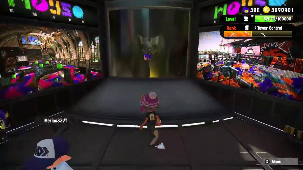 Funny glitch in Splatoon 2 lobby entrance - YouTube