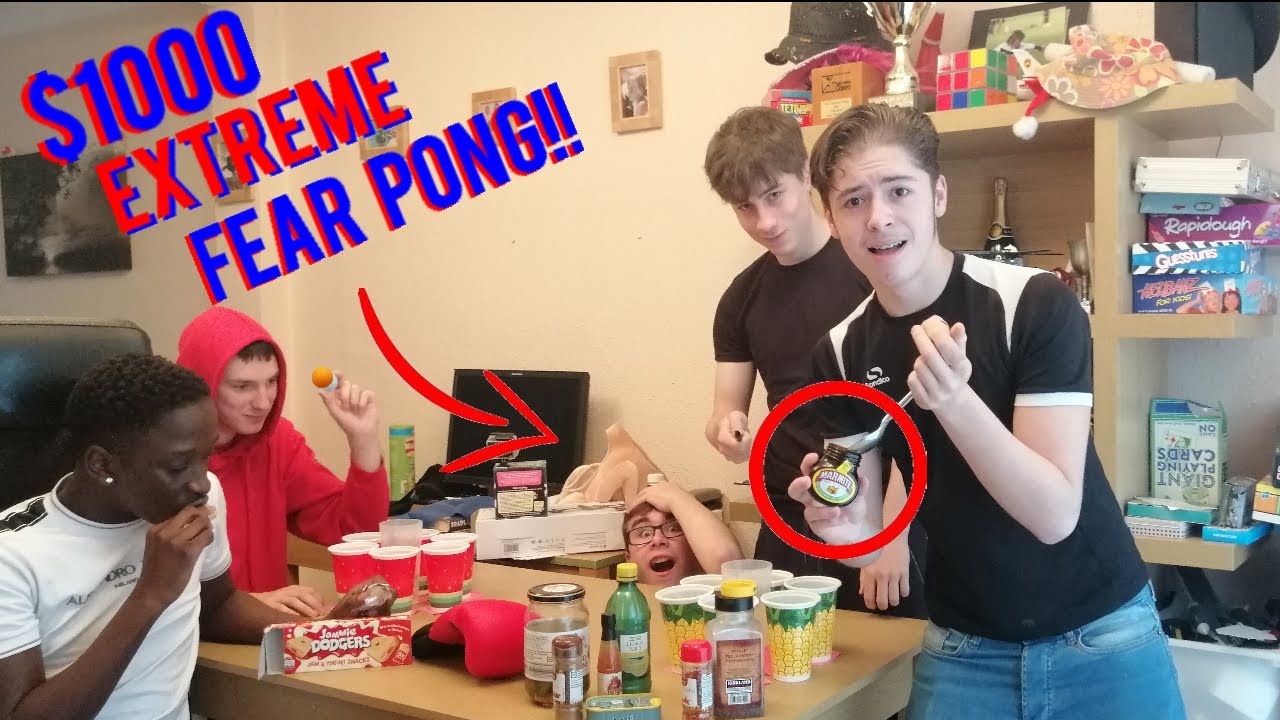 $1000 EXTREME FEAR PONG!!! - YouTube