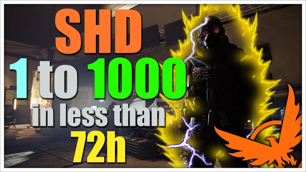 The Division 2 – SHD 1 to 1000 in less than 72h – XP Rotation - YouTube