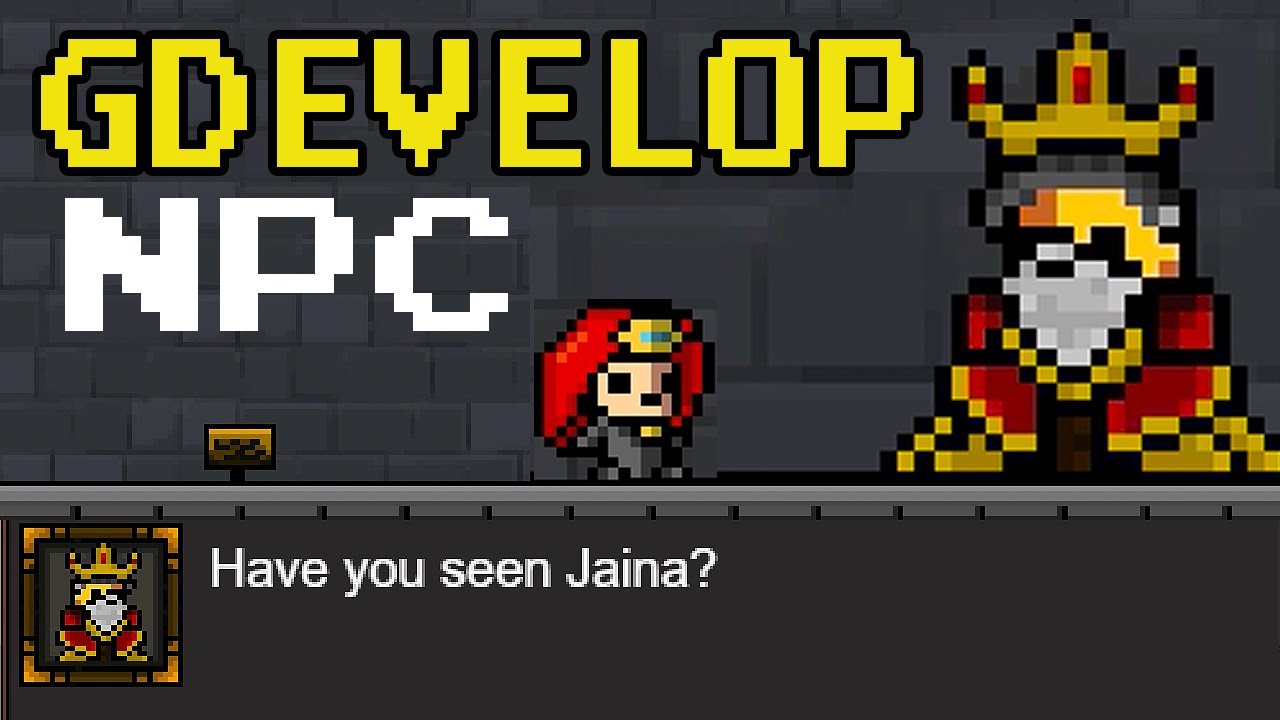 Gdevelop: NPC For Beginners ( FREE Template ) - YouTube