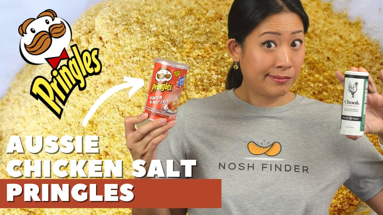 Aussie Chicken Salt Flavor Pringles Chips Review NoshFinder - YouTube