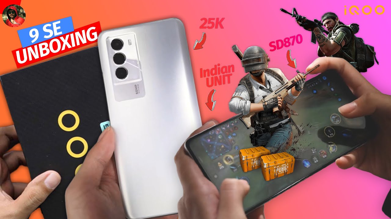 Iqoo 9 Se Unboxing | Camera Review | Iqoo 9 Se Gaming Test | BGMI Test ...