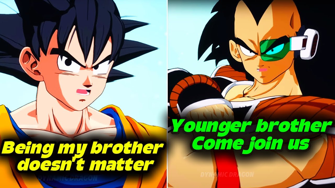 Goku finally MEETS his older brother Raditz - YouTube