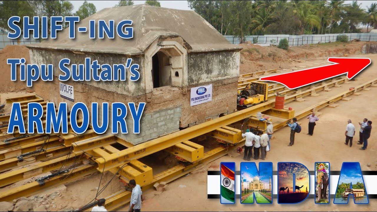 Moving a 1000-TON ARMORY in INDIA - YouTube