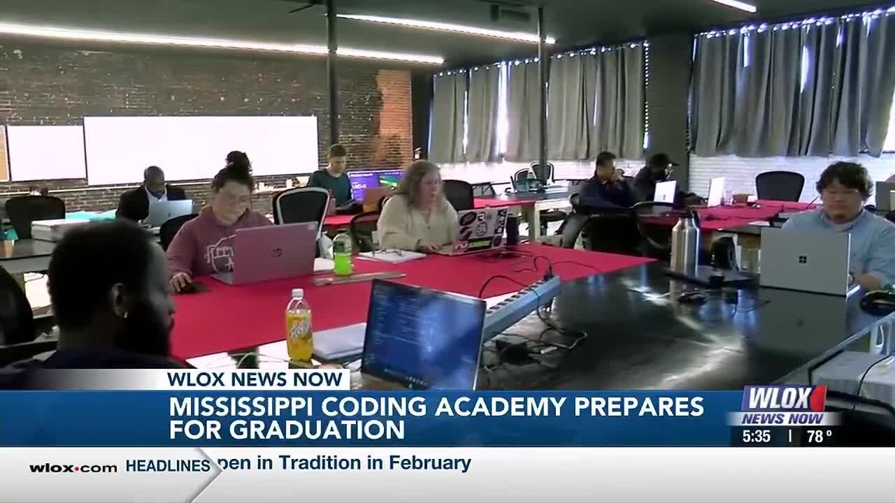Mississippi Coding Academy students prepare for upcoming graduation - YouTube