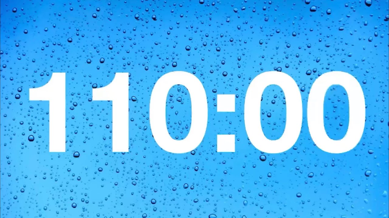 timer - 110 minute countdown with rain sounds - YouTube