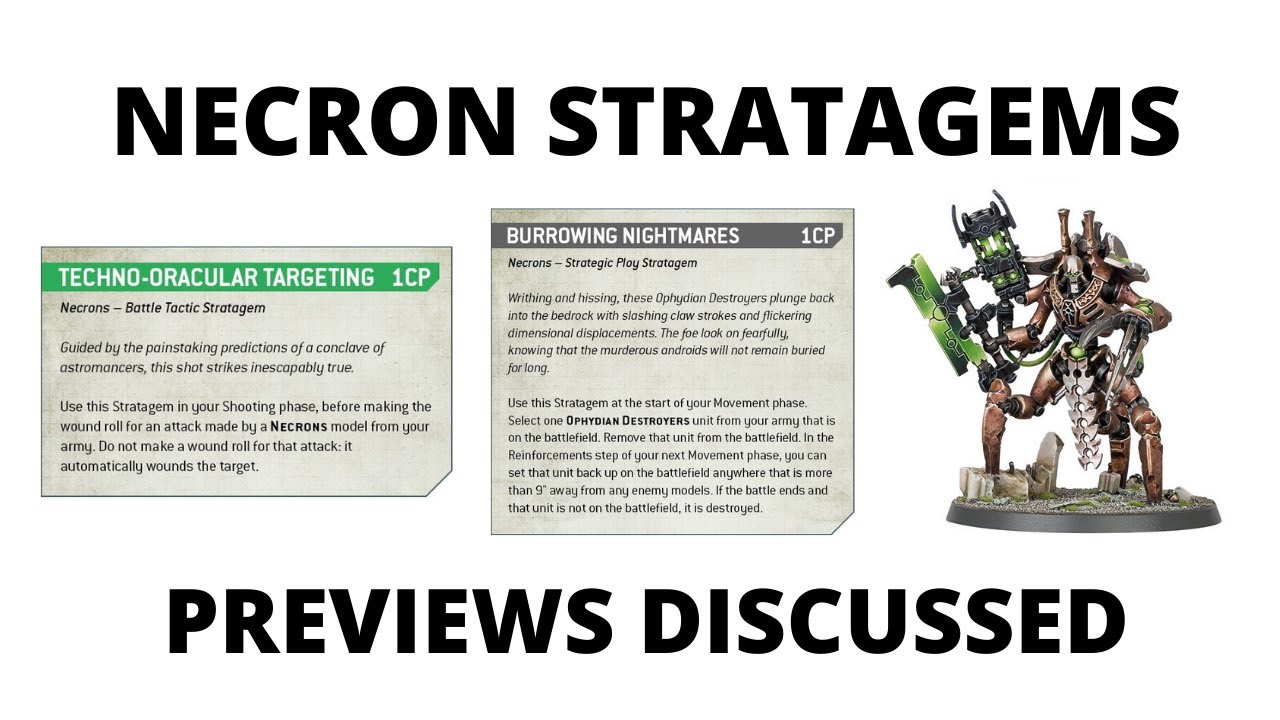 Necrons Stratagems Preview - New Codex Rules - Disucssion and Review ...