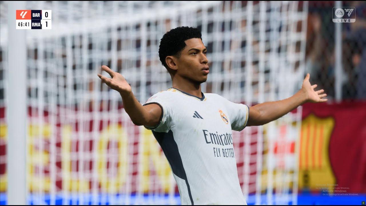 Jude Bellingham Dominating The Game |Real Madrid Vs Barcelona | EAFC24 ...